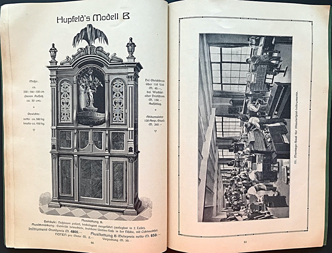 1907 HUPFELD KATALOG - Faszination Pianola