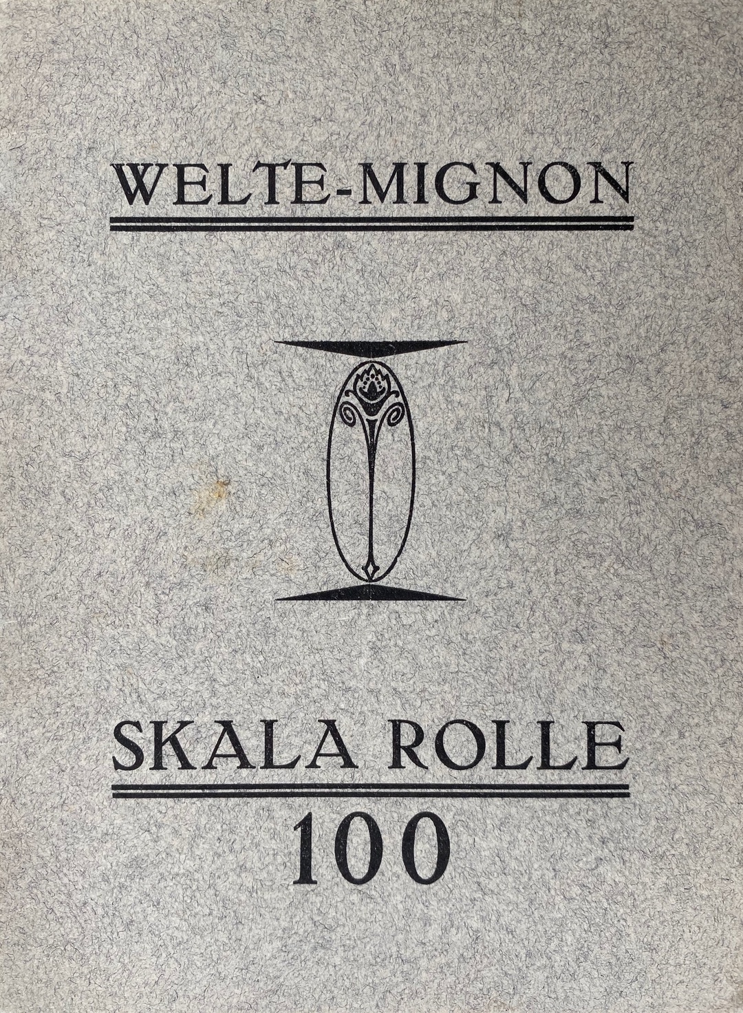 1910 WELTE-MIGNON T100 SKALA - faszinationpianola
